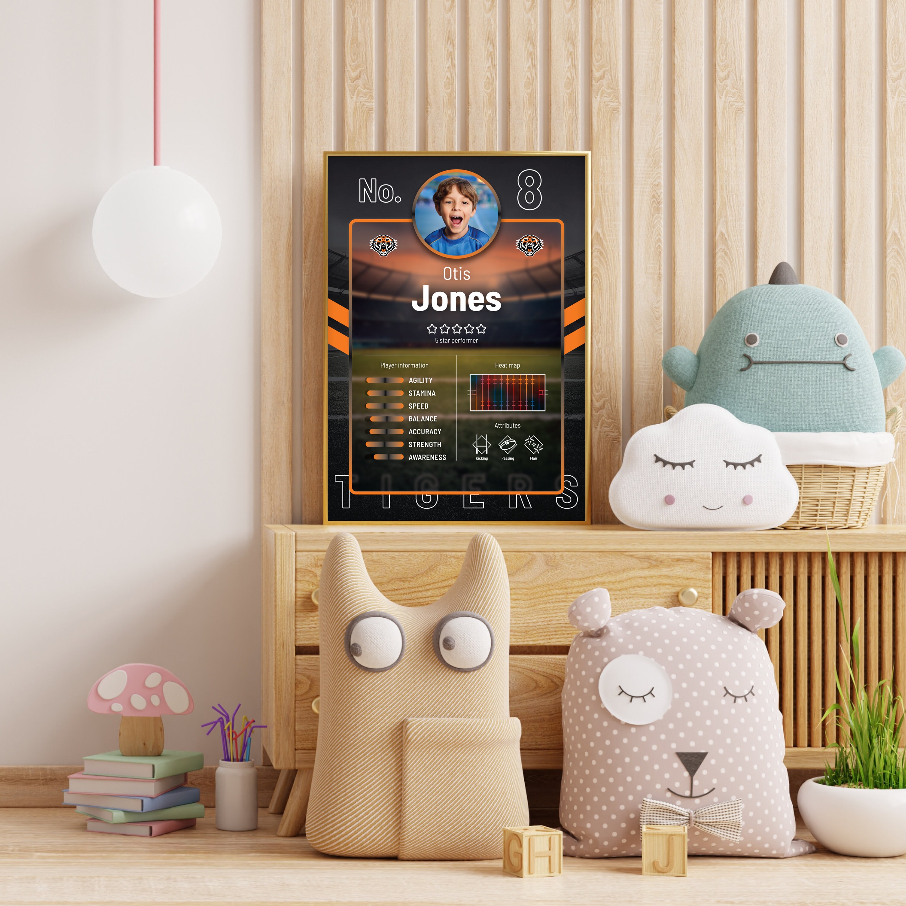 Custom Wests Tigers Player Info Poster: NRL Fan Art (digital Printable ...