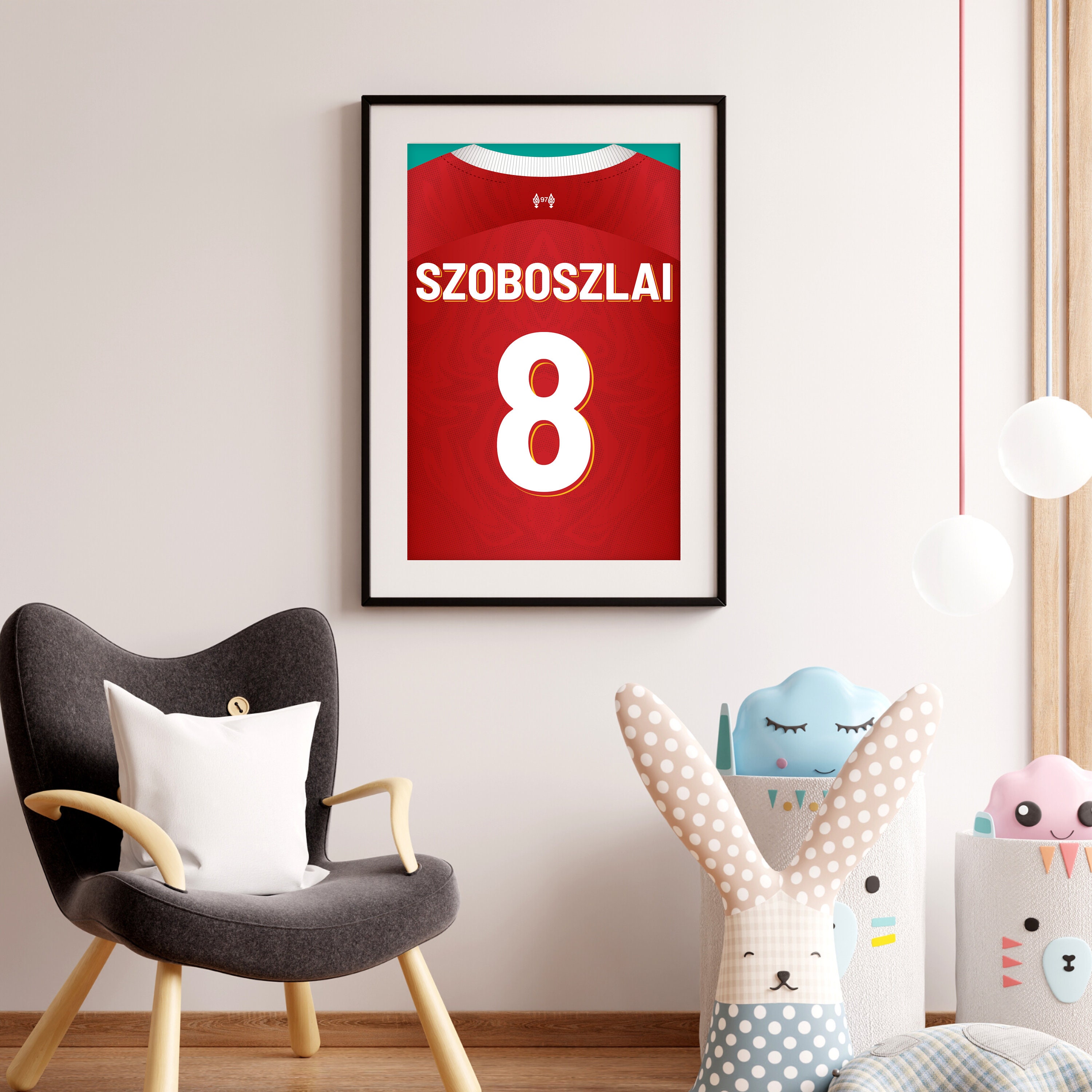 Dominic Szoboszlai Football Shirt Poster Liverpool FC 2023-24 - Etsy