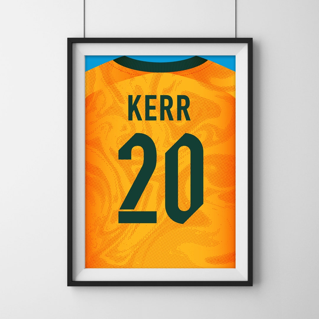 Sam Kerr Football Shirt Poster Matildas (australia) 2023 World Cup ...