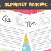26 Cursive Printable Alphabet Upper & Lowercase. Preschool-kdg - Etsy