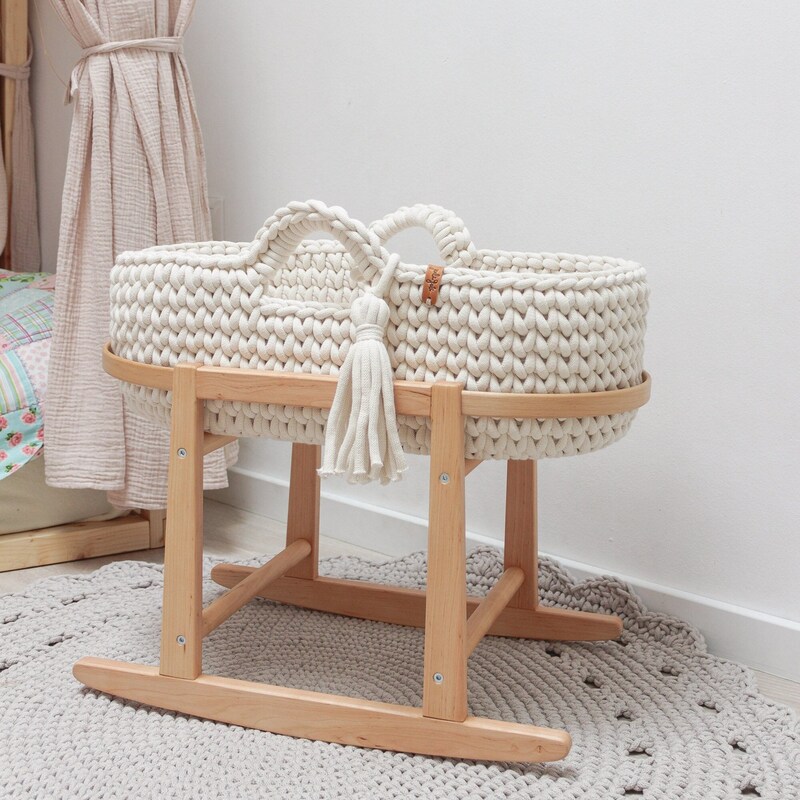 Wooden Baby Cradle - Etsy