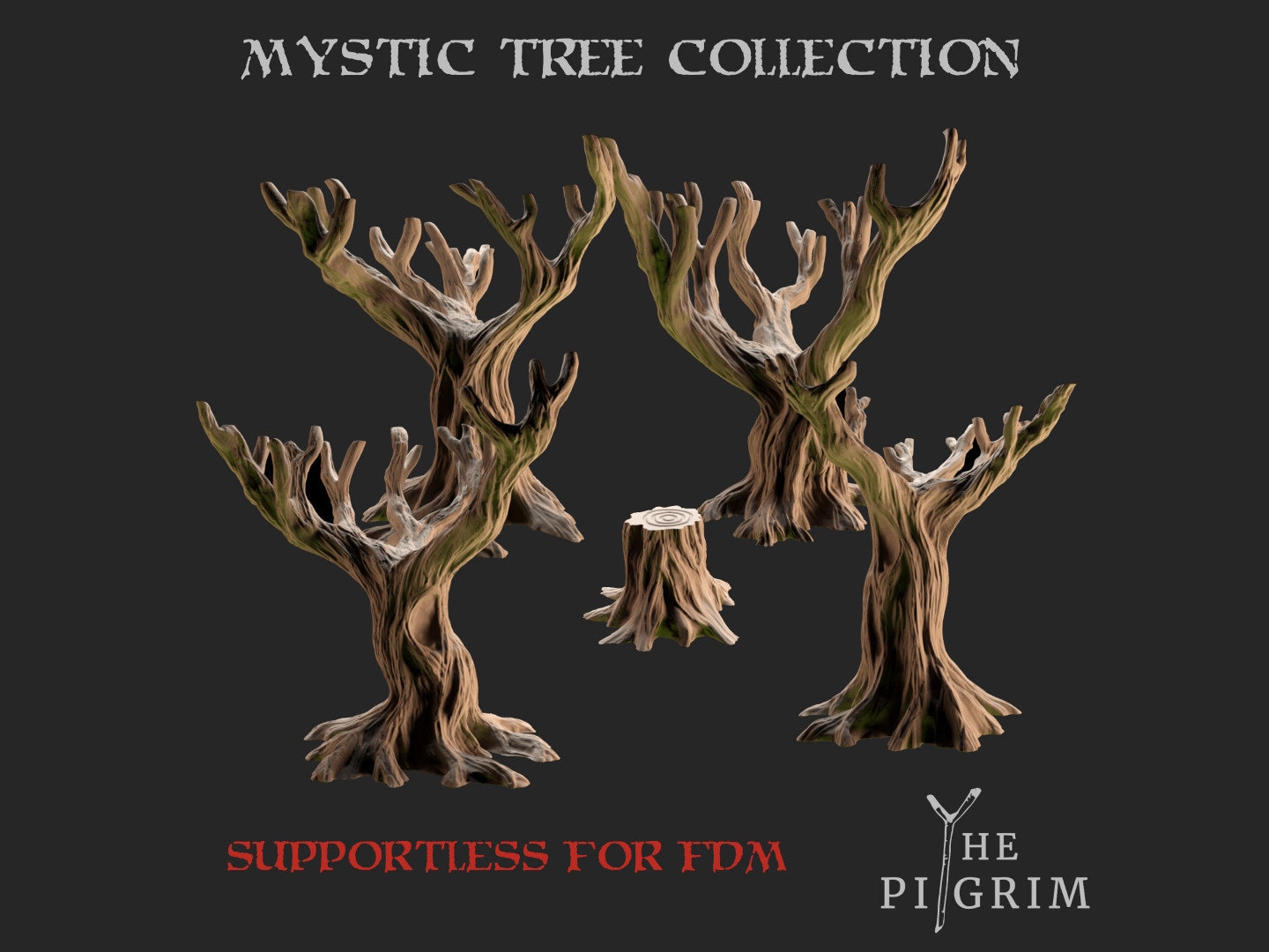 Digital STL File Download for Trees Tabletop Terrain - Etsy