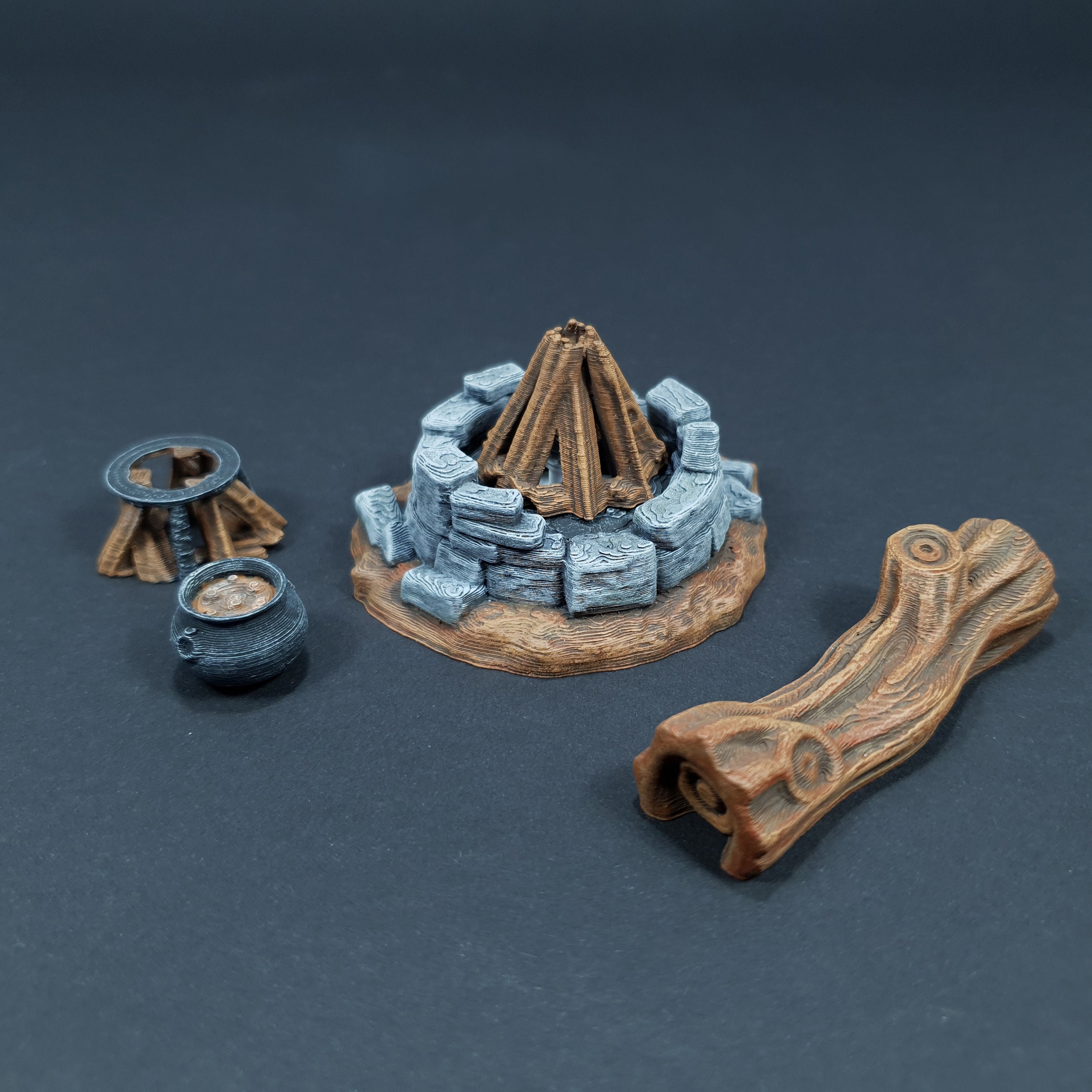 Digital STL File Download for LED Campfire Tabletop Terrain - Etsy