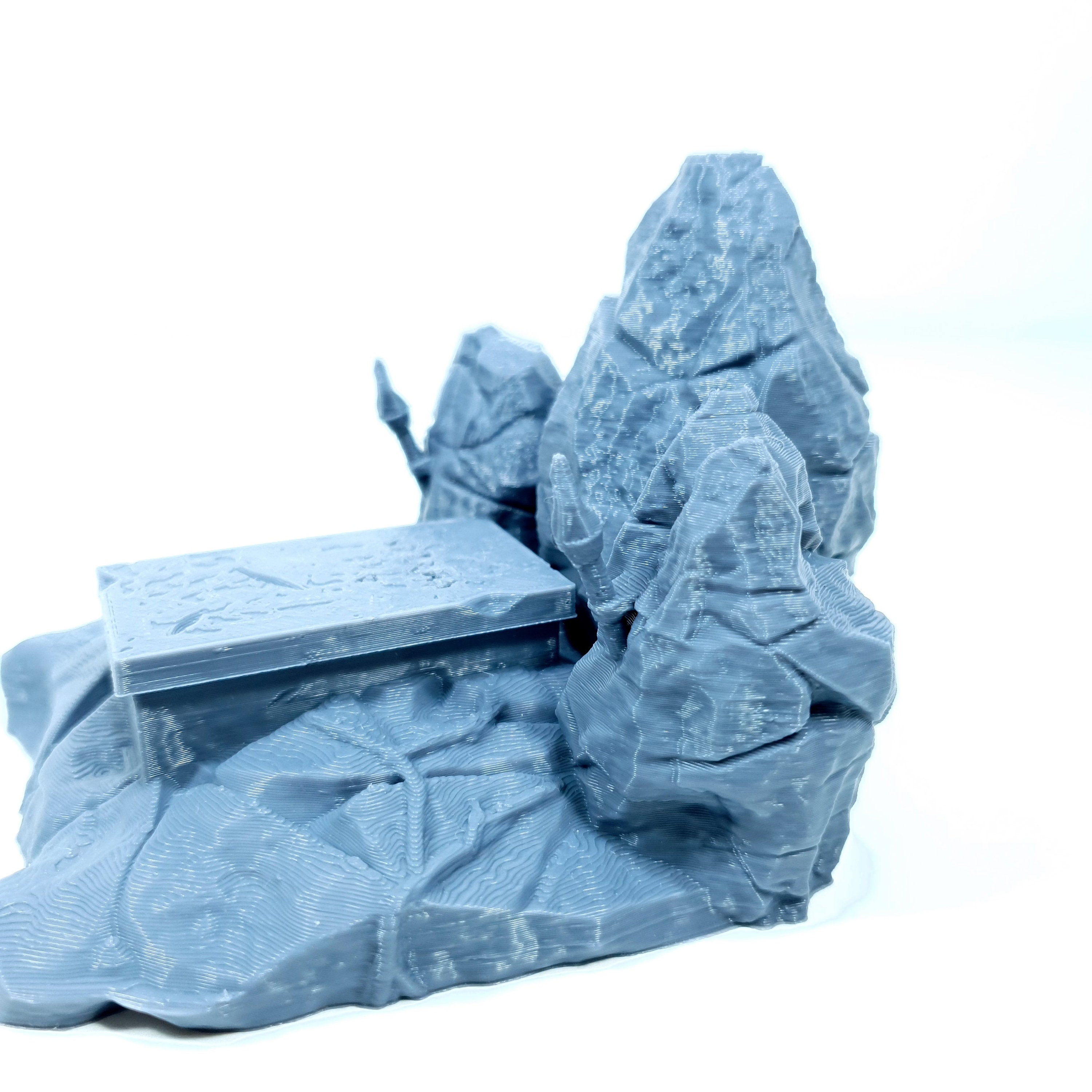 Digital STL File Download for Fantasy Rock Grave Tabletop Terrain - Etsy