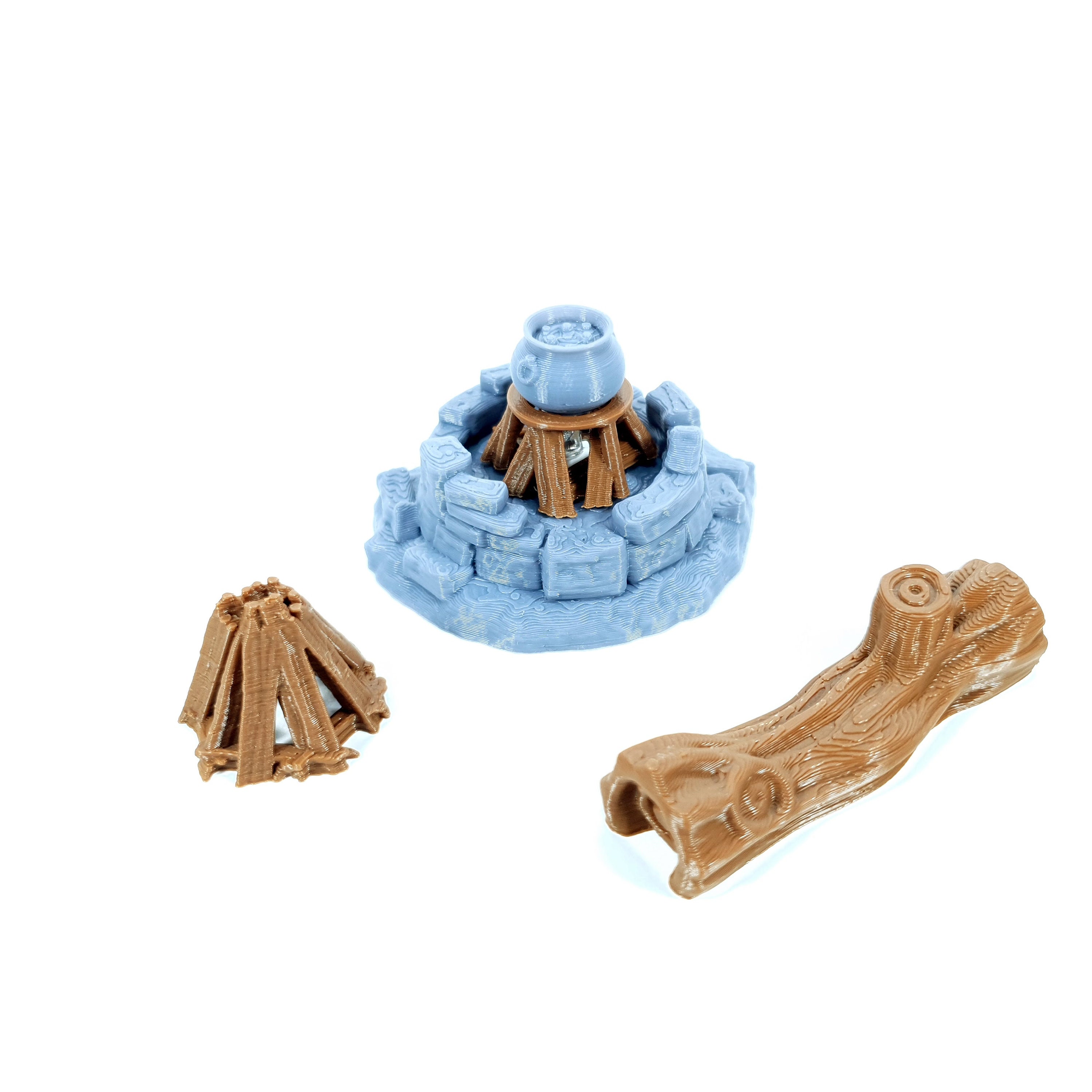 Digital STL File Download for LED Campfire Tabletop Terrain - Etsy