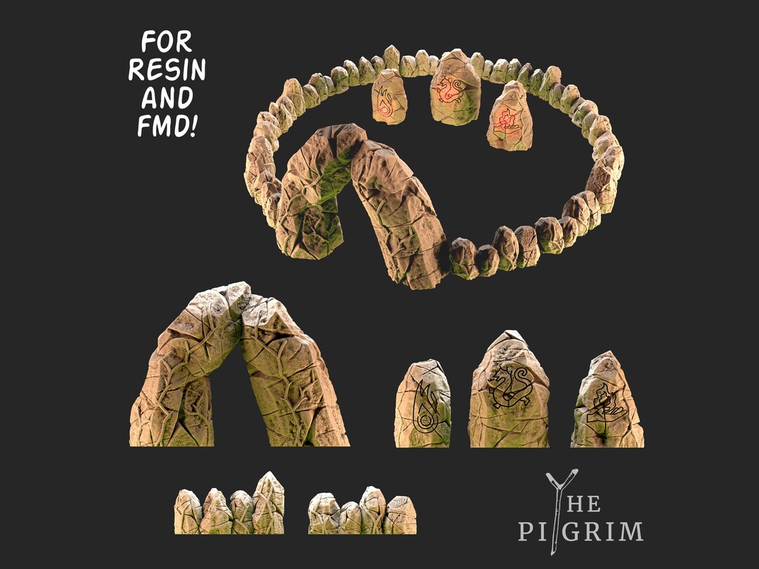 Digital STL File Download for Runes Tabletop Terrain - Etsy