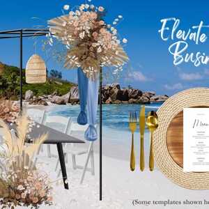 Event Seating & Tablescape Mockup Templates: Canva Table Setting ...