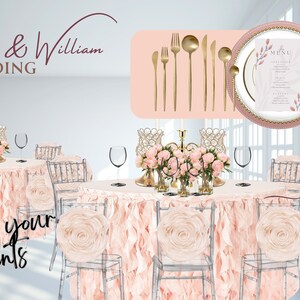 Event Seating & Tablescape Mockup Templates: Canva Table Setting ...