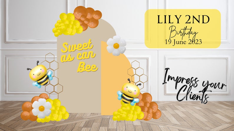 BACKDROP Digital Canva Template Wedding Event Frame Mockup - Etsy