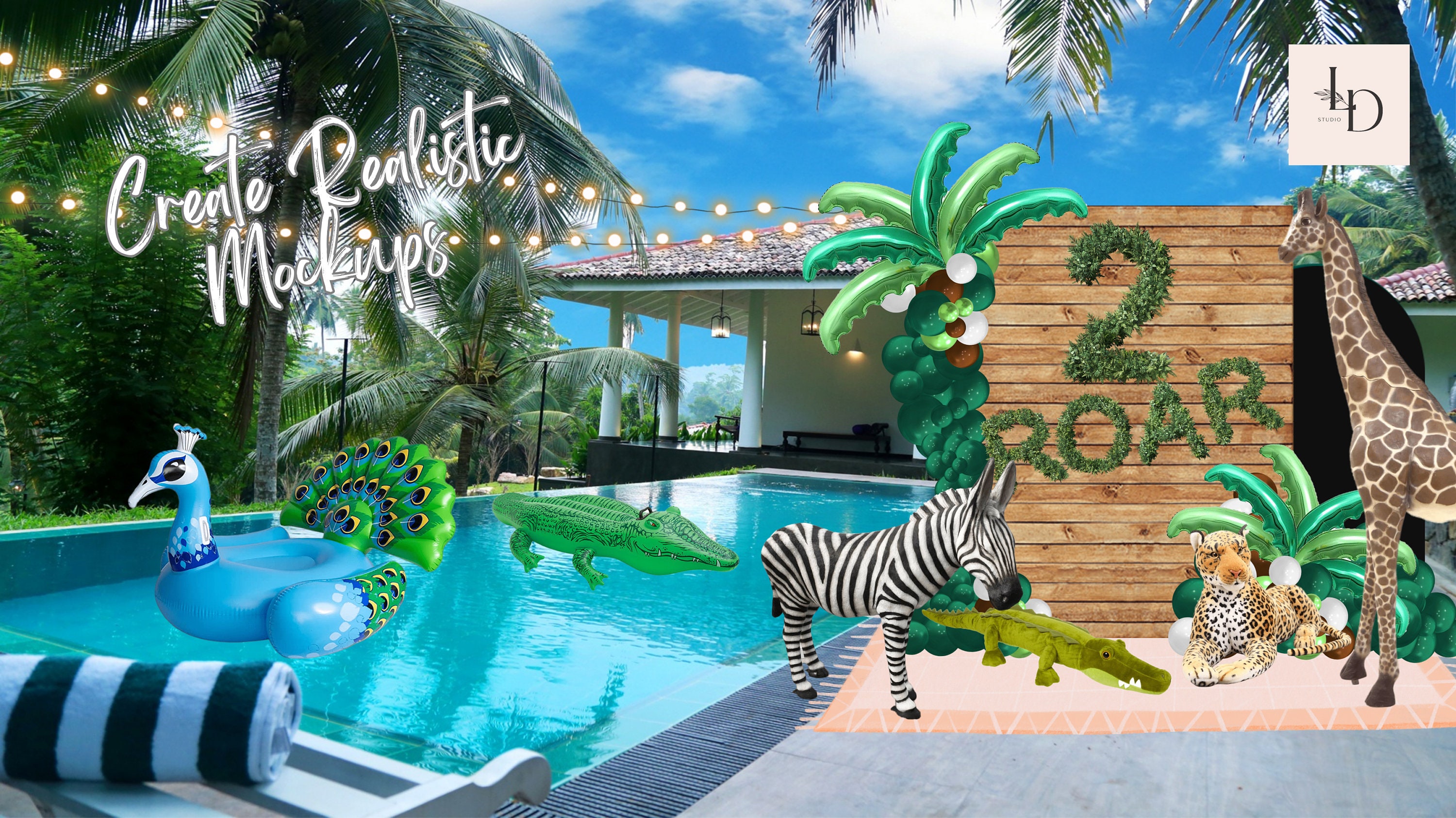 KIDS PARTY PROPS Bundle, Event Styling, Party Backdrop, Baby Shower ...