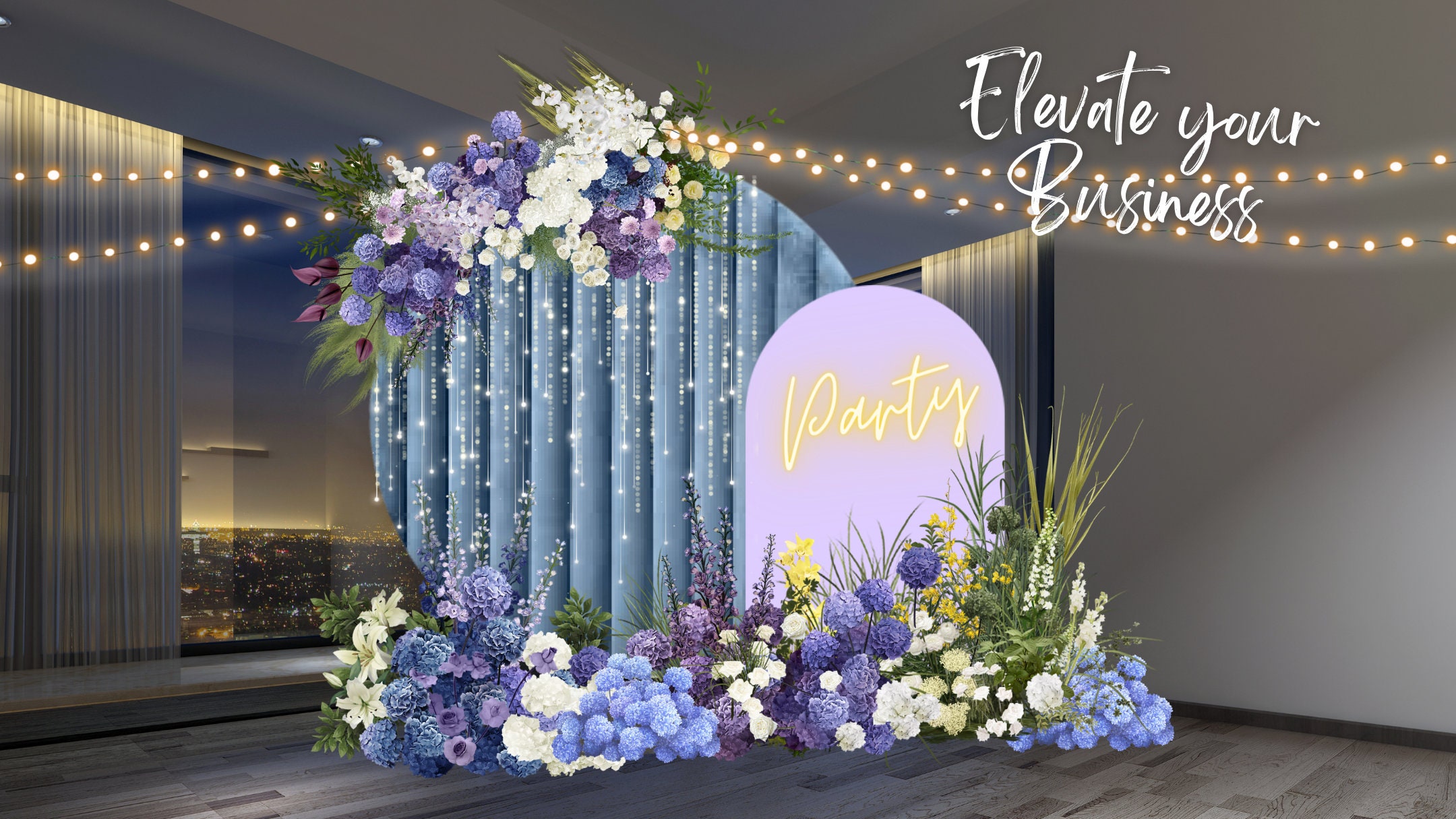 BACKDROP Digital Canva Template Wedding Event Frame Mockup Decor Party ...