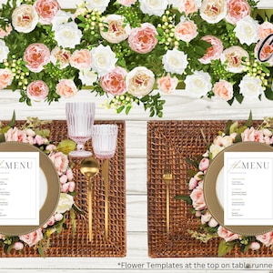 Event Seating & Tablescape Mockup Templates: Canva Table Setting ...