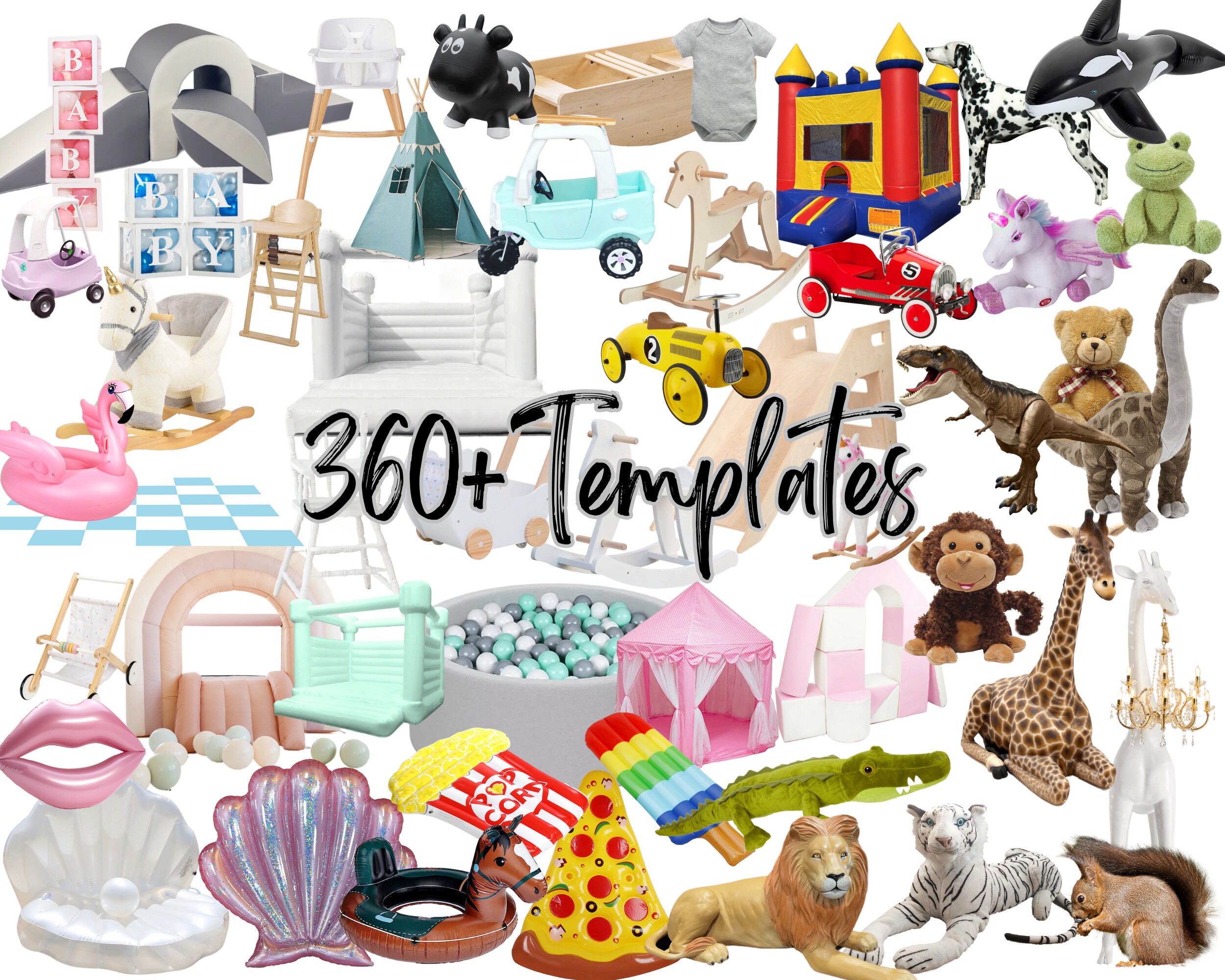 KIDS PARTY PROPS Bundle, Event Styling, Party Backdrop, Baby Shower ...