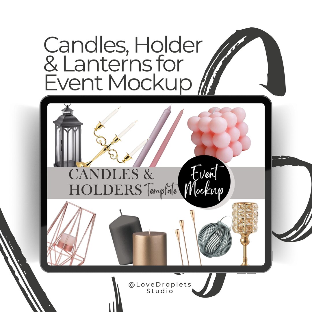 CANDLES & HOLDER, Event Styling, Party Backdrop, Event Planning, Event ...