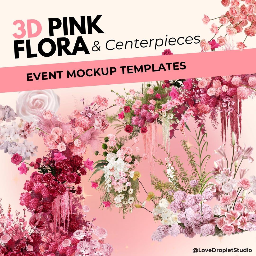 PINK FLORA - Event Styling, Party Backdrop, Event Planning, Png ...