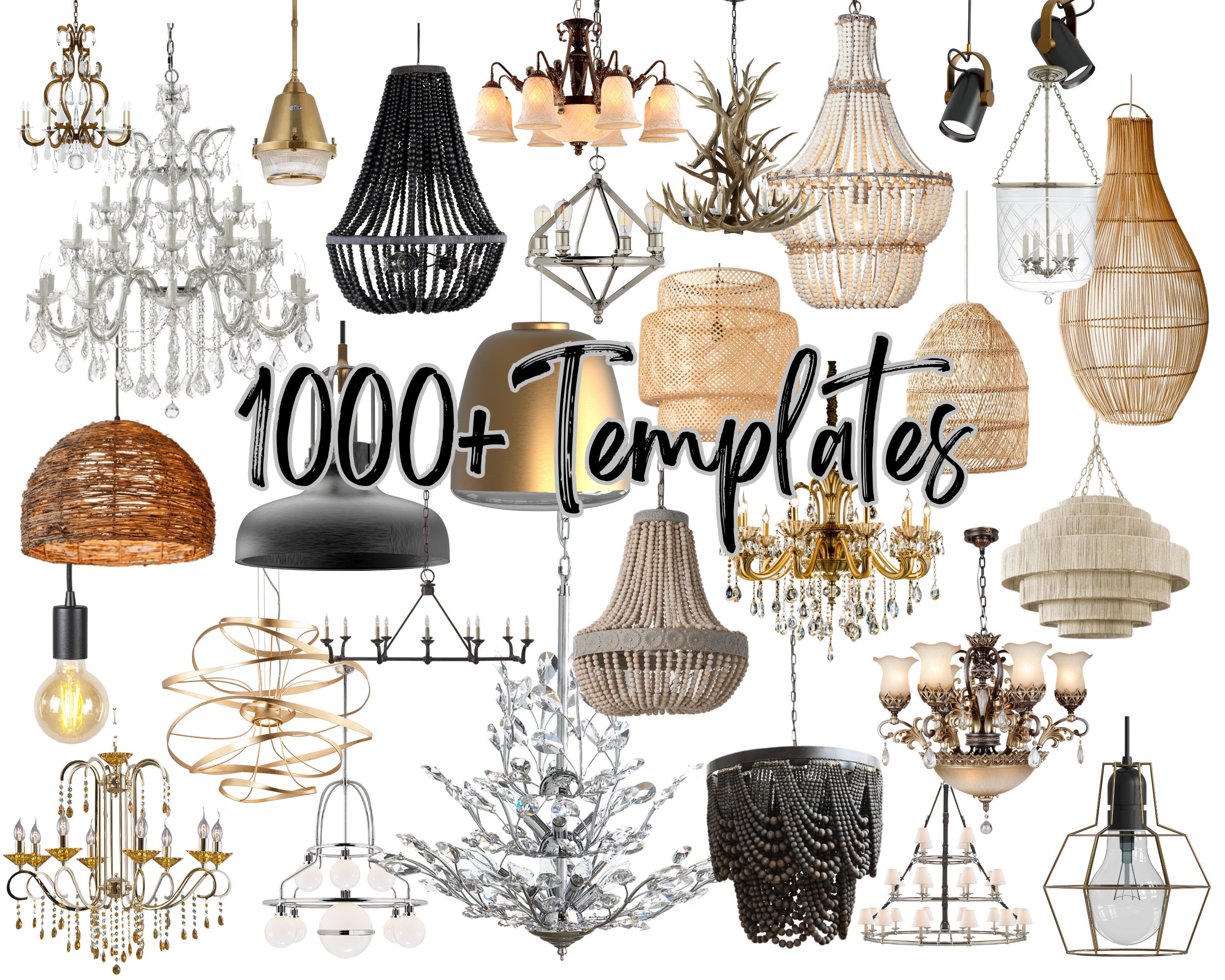 CHANDELIER Boho Lighting, Wedding Decor, Picnic Party, Elegant Lamps ...