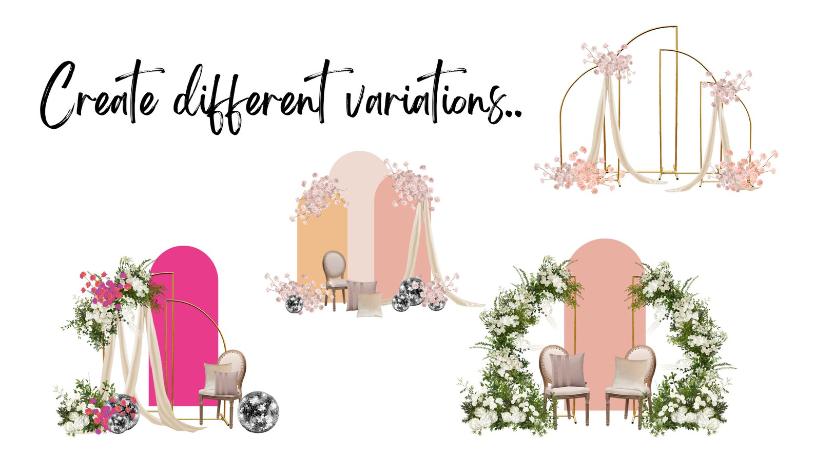 SAMPLE PACK Wedding Event Decor Mockup Party Backdrops - Etsy