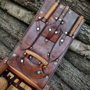 Outdoor Camp Set Genuie Leather - Etsy