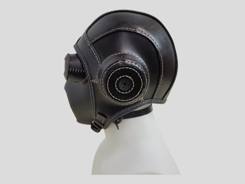 Handmade Genuine Leather Mask Helmet Cosplay Motorcycle Helmet - Etsy