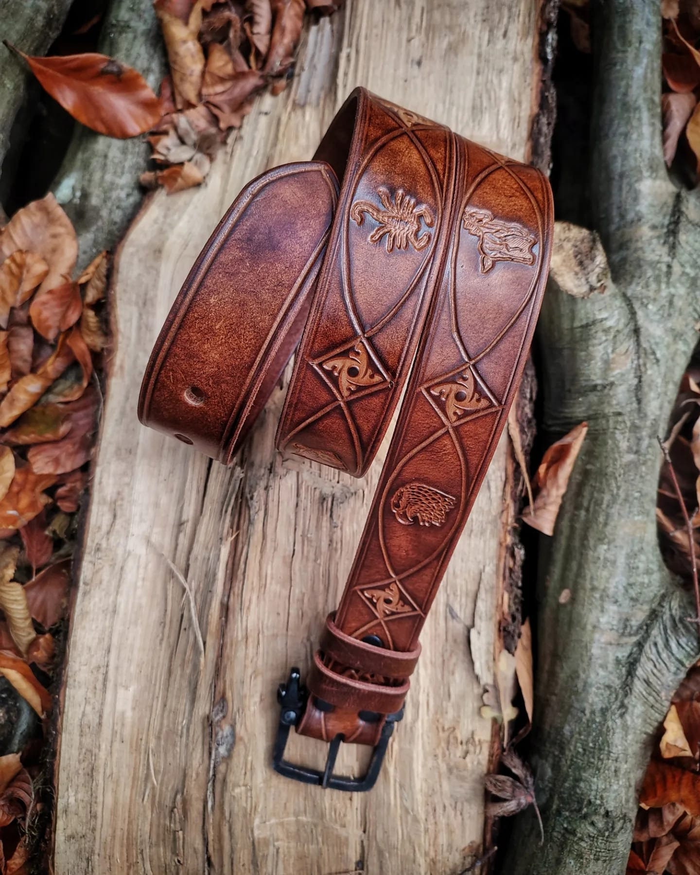 Custom Handmade Belt Anniversary Gift Father's Day Gift Engraved ...