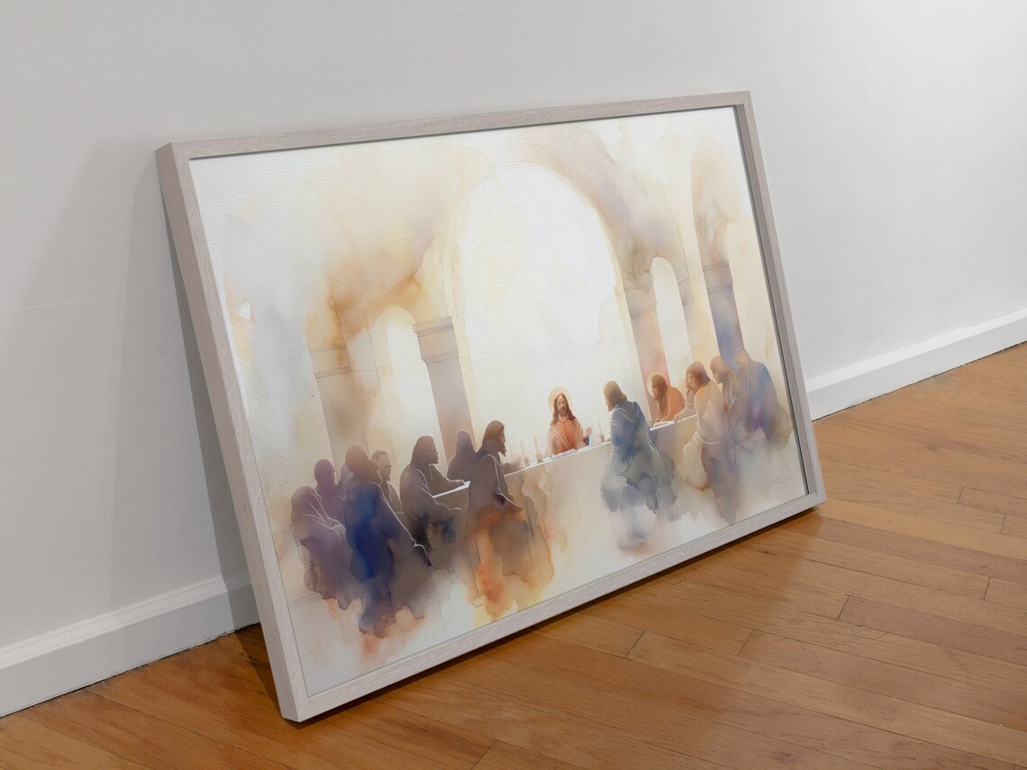 The Last Supper Wall Art Printable Poster | Jesus With Apostles Digital ...