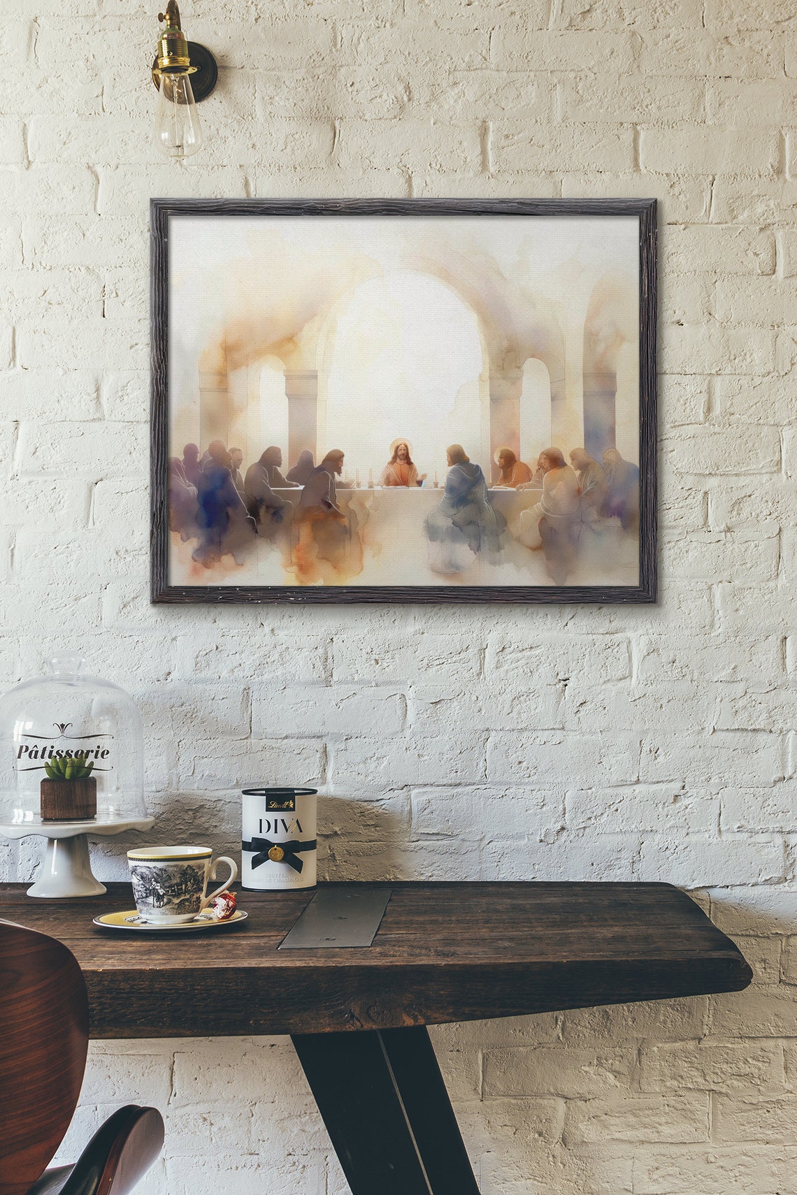 The Last Supper Wall Art Printable Poster | Jesus With Apostles Digital ...