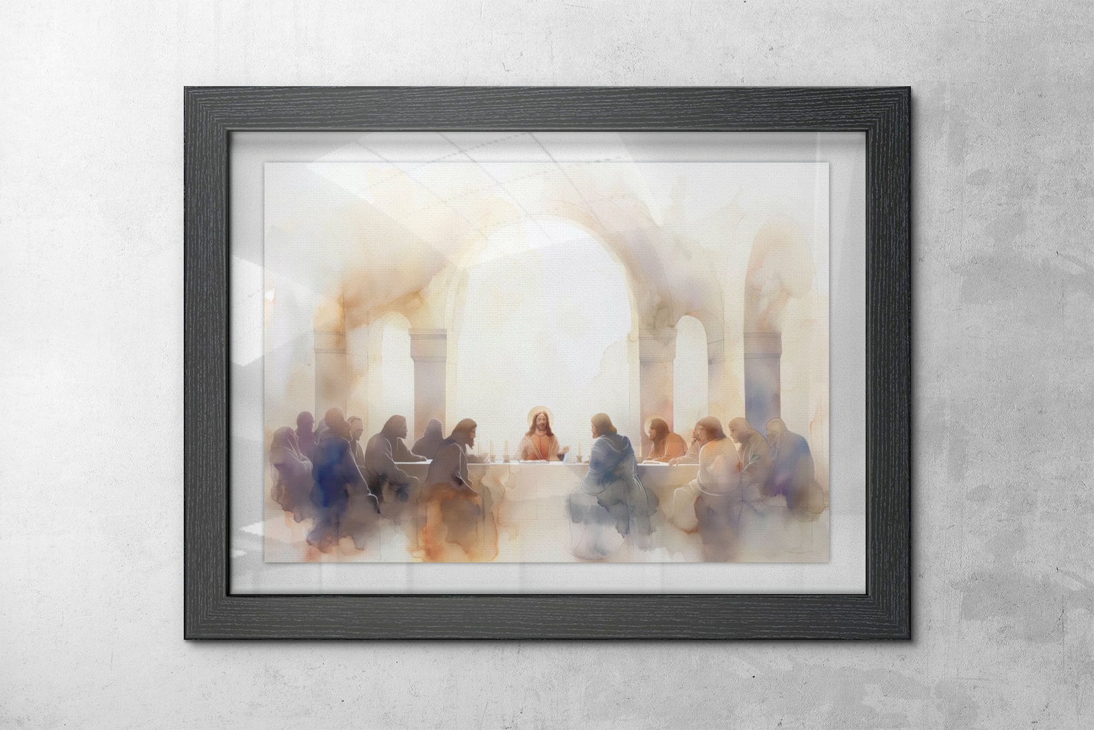 The Last Supper Wall Art Printable Poster | Jesus With Apostles Digital ...