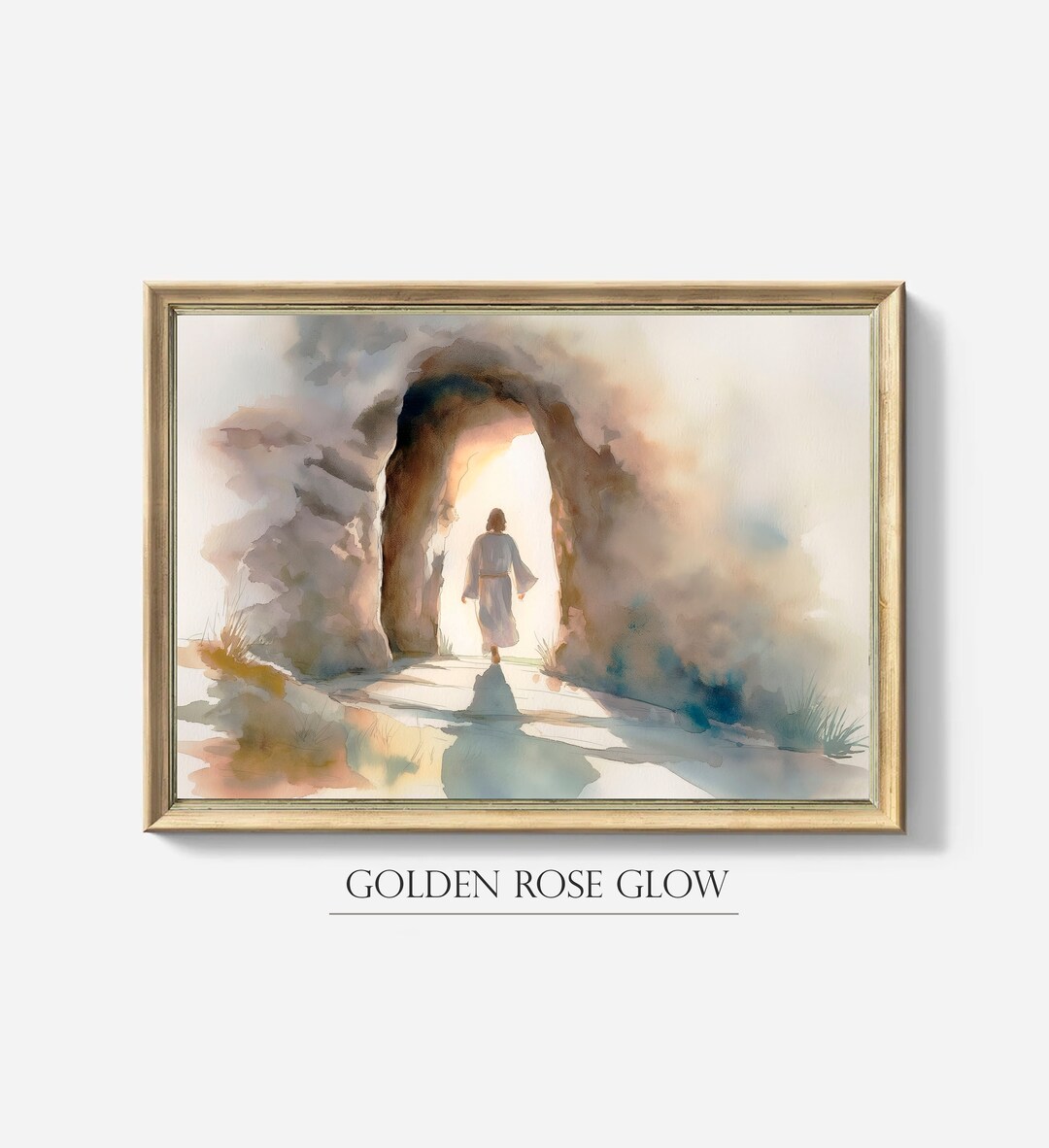 Easter Resurrection Decor | He is Risen | Jesus Art Empty Tomb Painting ...