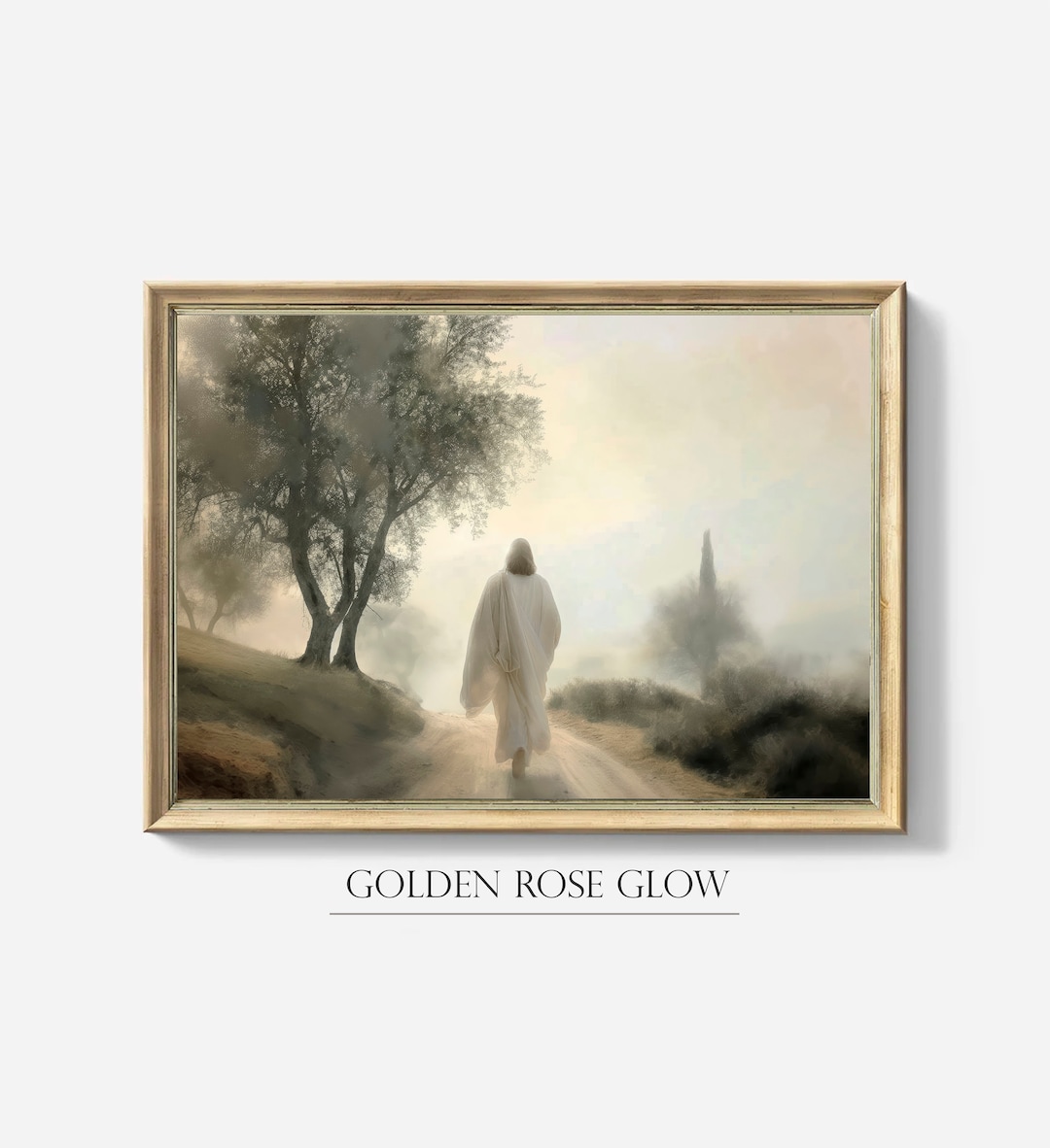 Jesus Christ Walking Art Print | Come Follow Me Christian Artwork ...