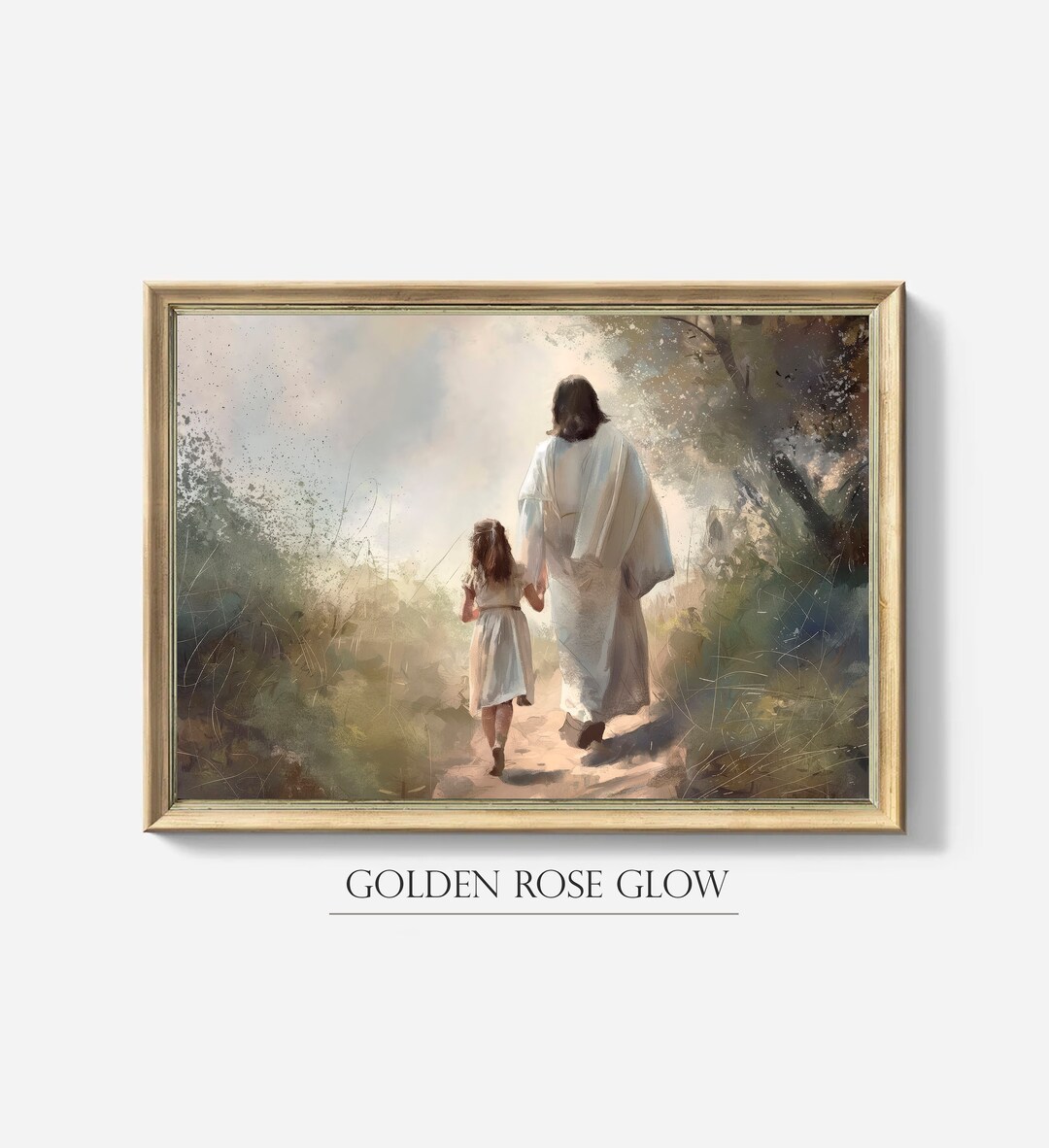 Follow Me Jesus Downloadable Print | Jesus Christ Walking Art Printable ...