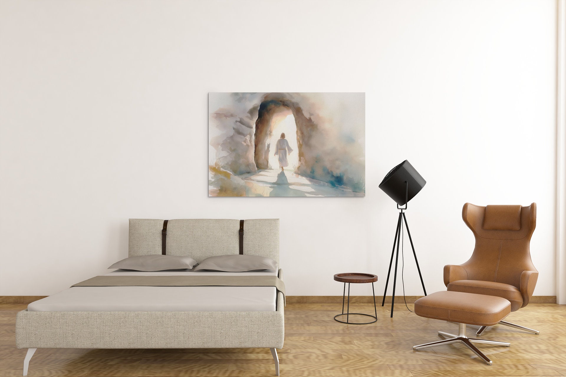 Easter Resurrection Decor | He is Risen | Jesus Art Empty Tomb Painting ...