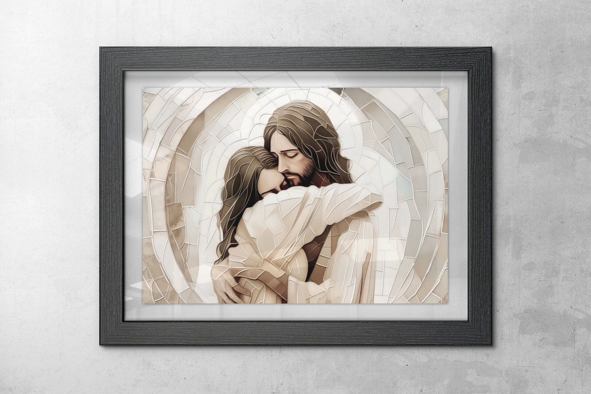 Jesus Christ Hugging a Woman Gospel Print | Jesus Heals Painting LDS ...