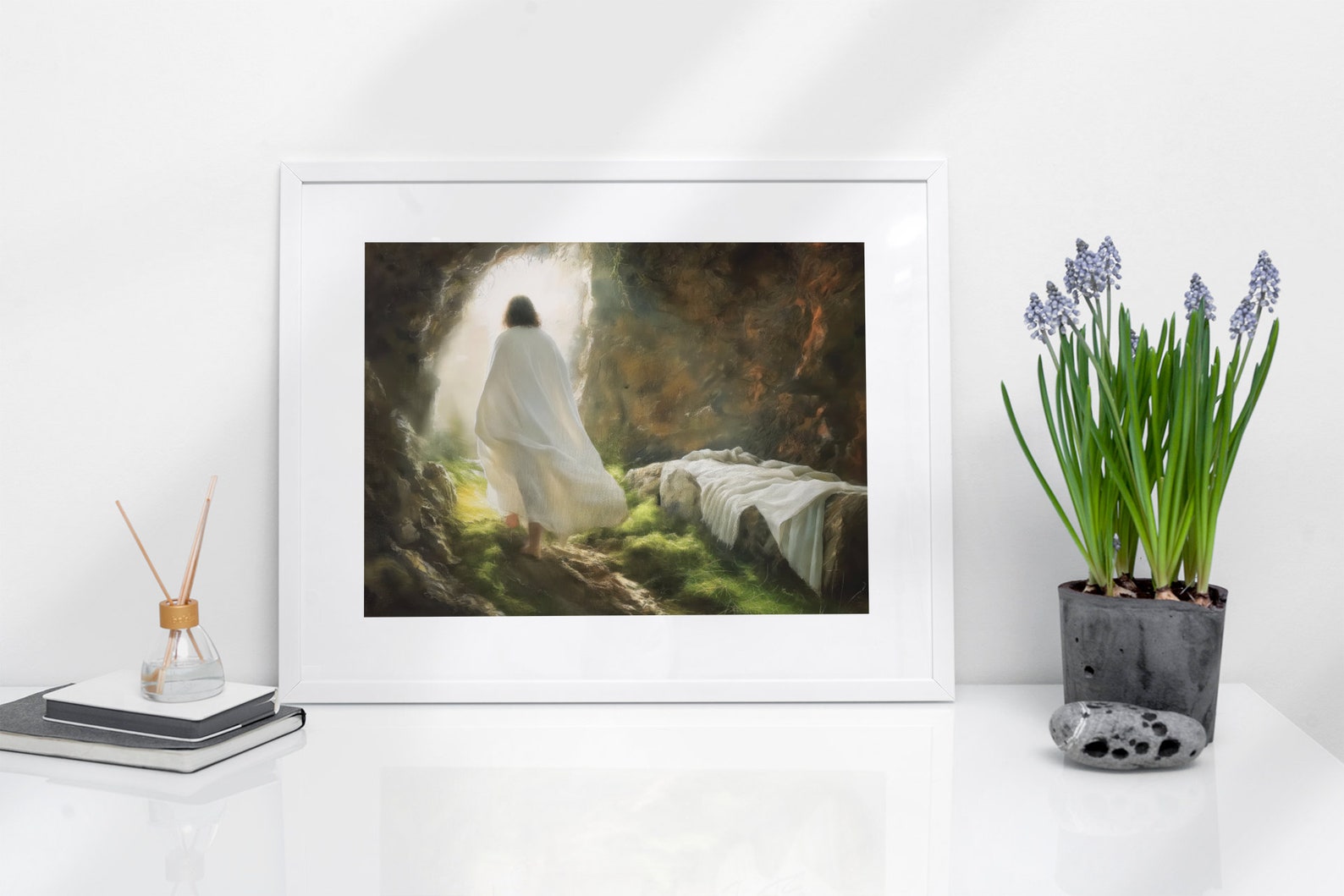 Jesus Christ Resurrection Decoration Printable Empty Tomb Easter Decor ...