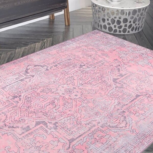 Pink Rug - Etsy