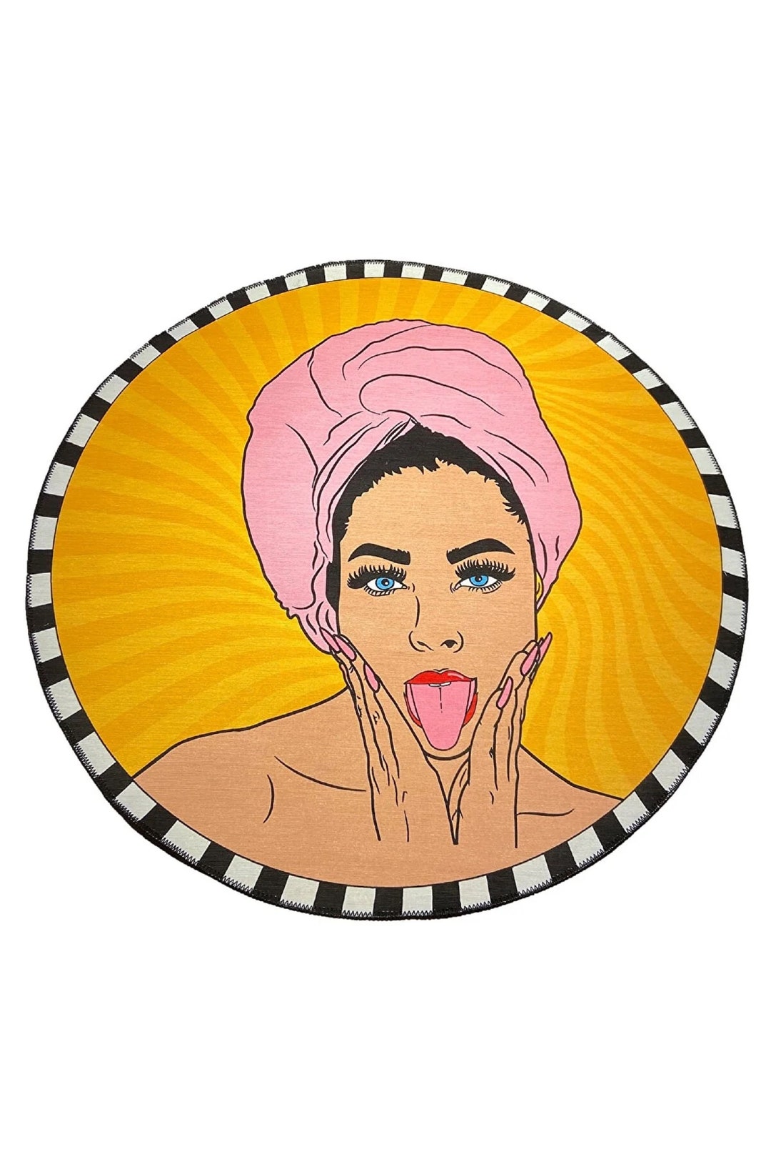 Round Rug, Circle Rug, Bath Mat, Bathroom Rug, Bath Rug, Round Bath Rug ...