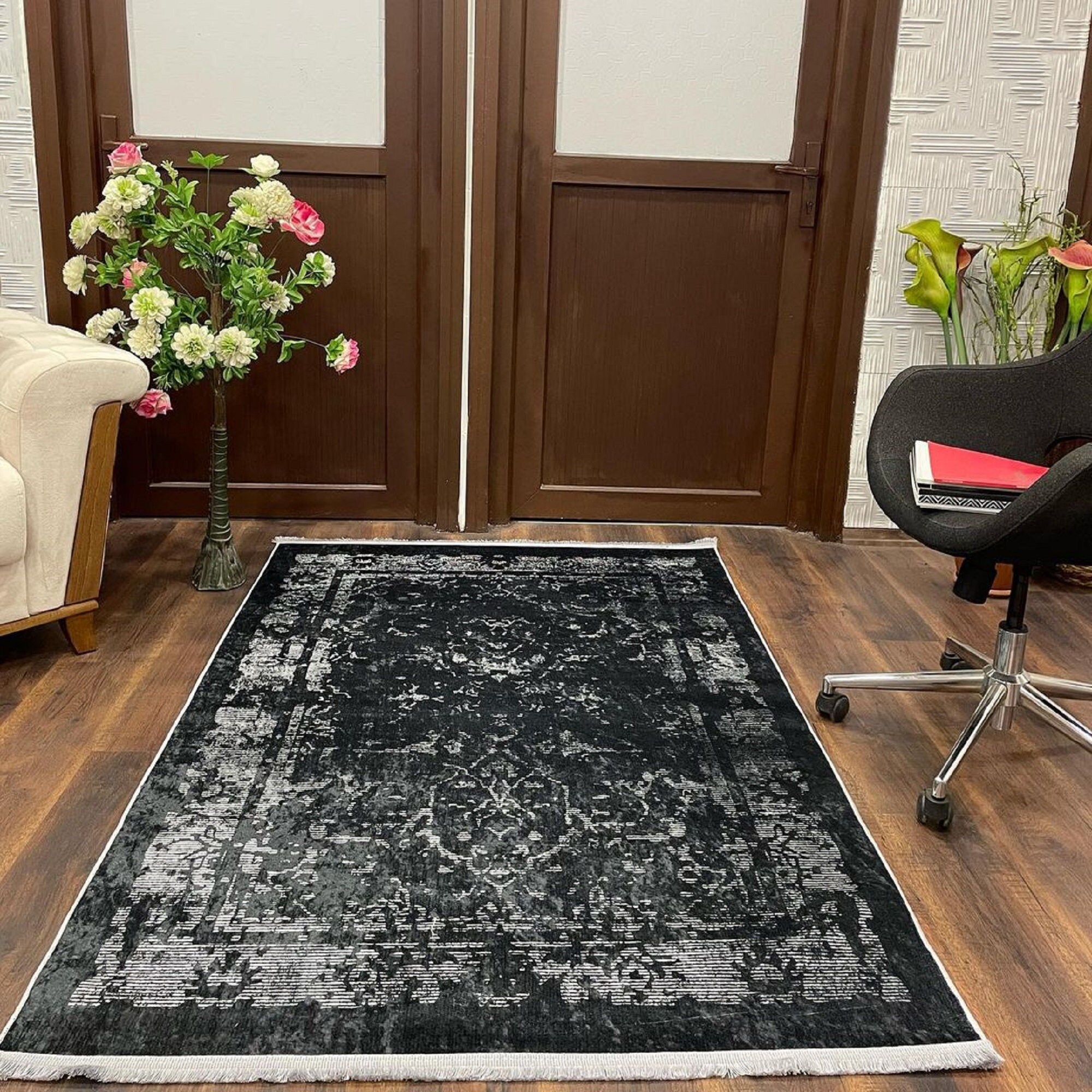 Black Rug Vintage, Black Rug 10x14, Black Rug Runner, Black Rug 8x10 ...