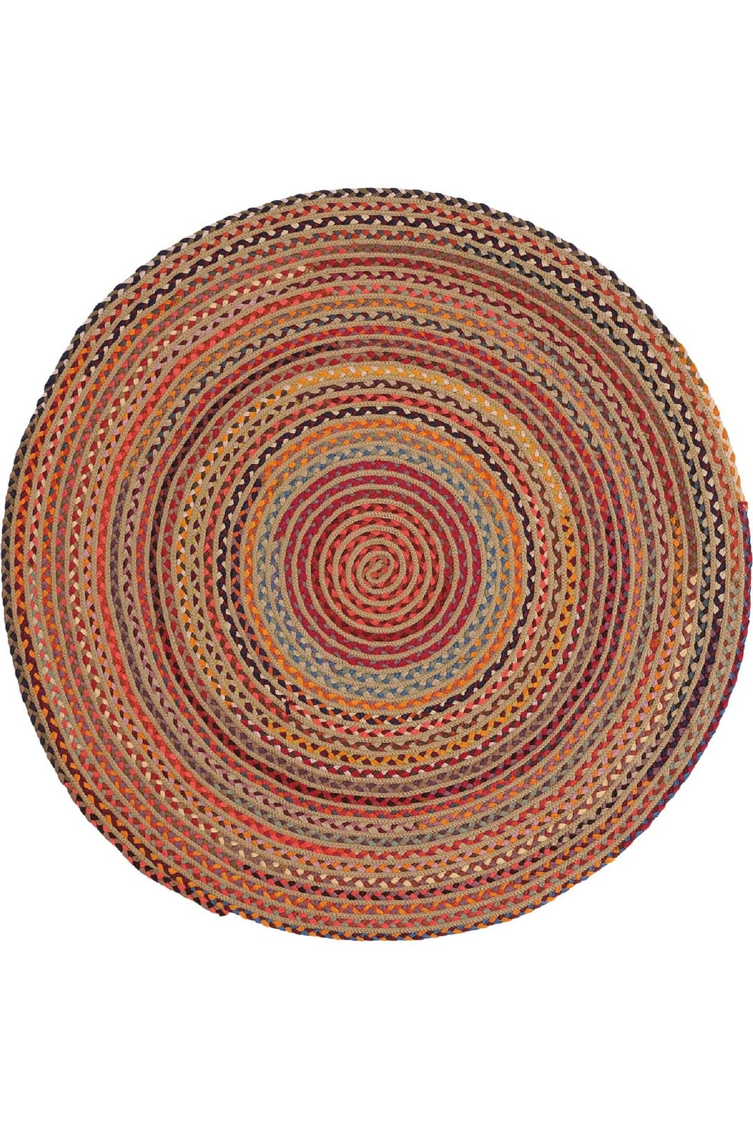 Round Rug, Overdyed Round Rug, Round Braided Rug, Round Rugs, Round Rug ...