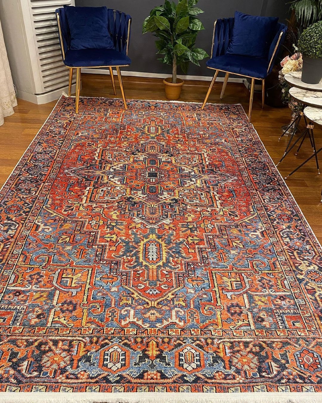 Persian Rug, Hypebeast Rug, Circle Rug, Colorful Rug, Overdyed Rug ...