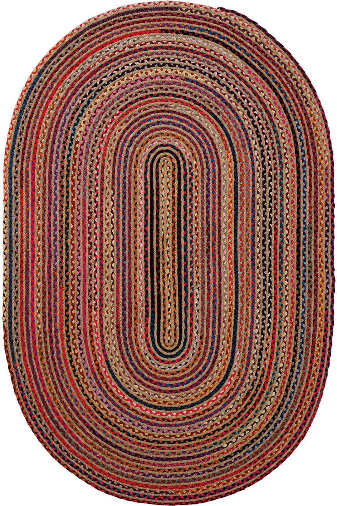 Oval Rug, Oval Braided Rug, Retro Oval Rug, Handmade Oval Rug, Overdyed ...