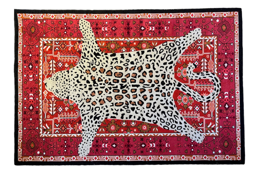 Tiger Rug, Tiger Rug Tibetan, Tiger Rug Red, Tiger Rug Vintage, Tiger ...