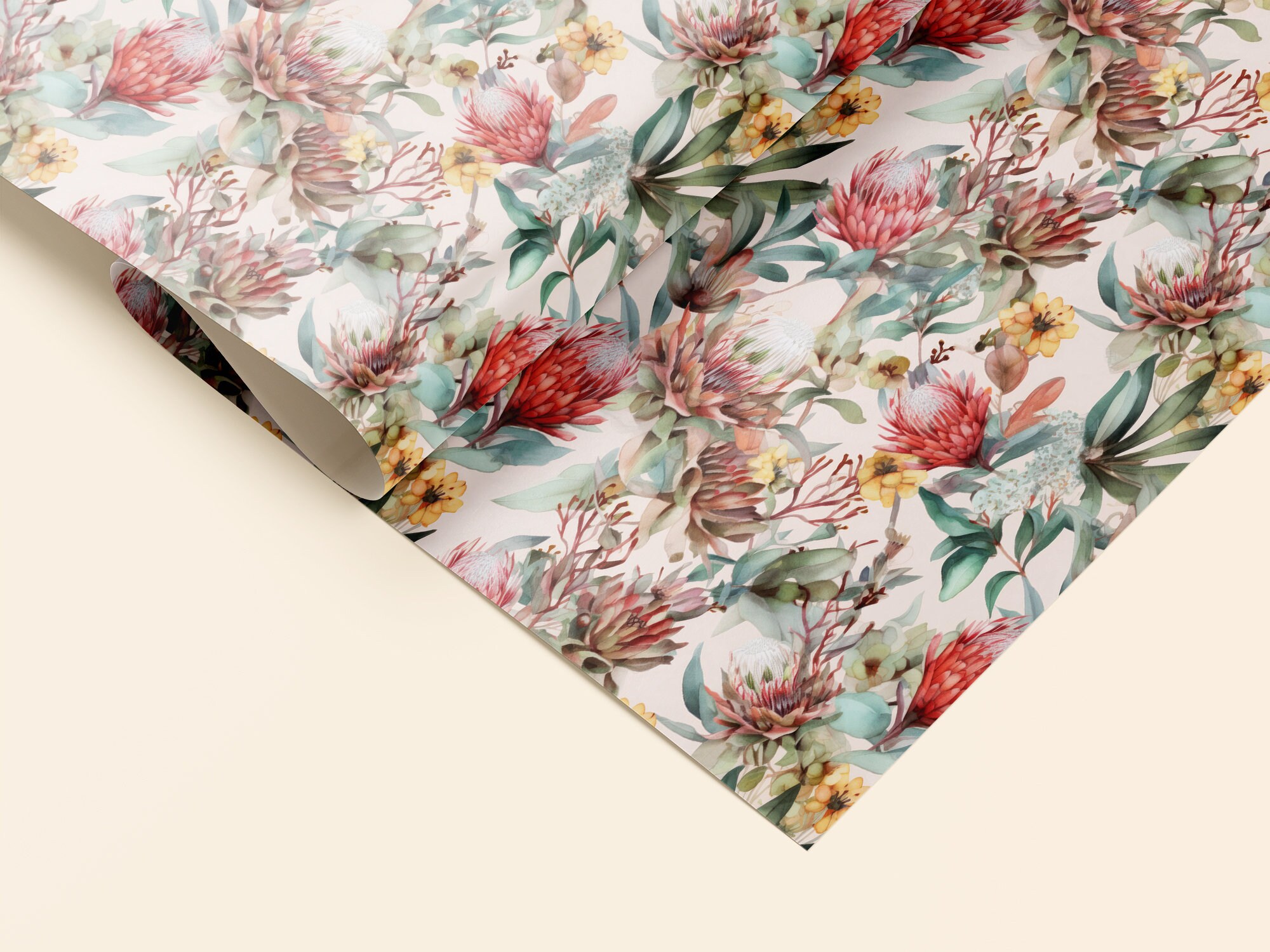 Australian Native Floral Watercolor Seamless Pattern I - Etsy