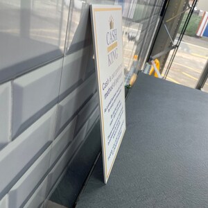 CASH IS KING - Customer Notice - Shop Sign - Counter Sign - Cafe Sign ...