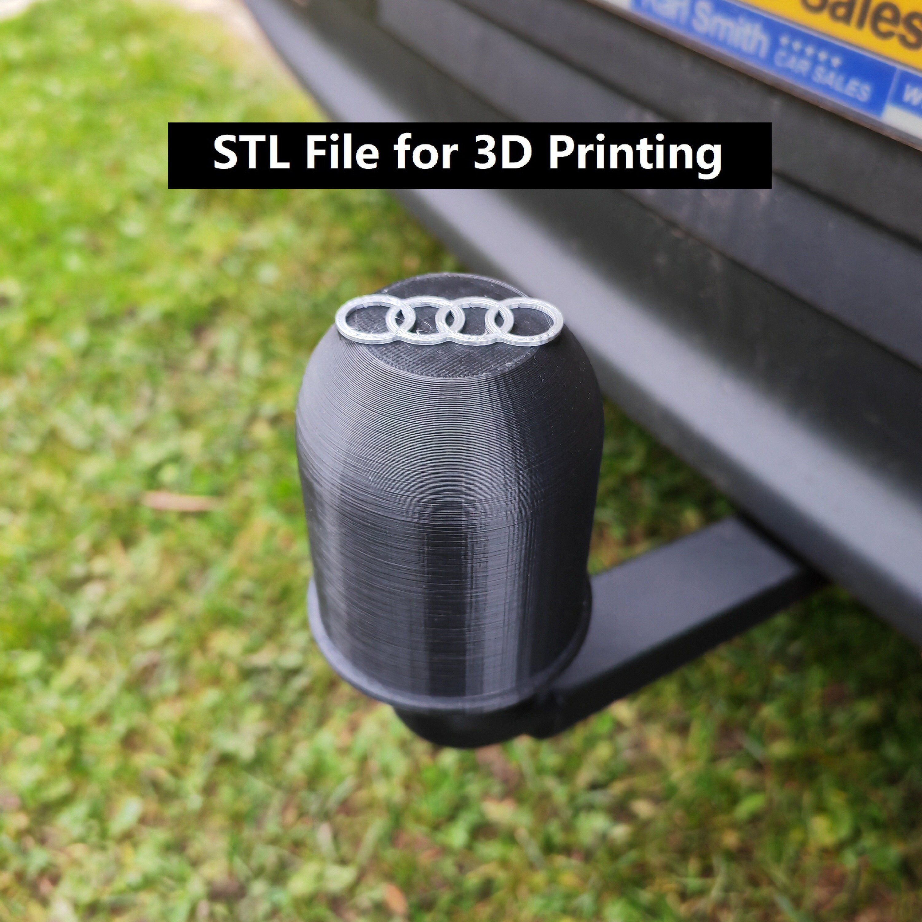Audi Hitch Tow Bar Ball Cover 3D Print STL File - Etsy