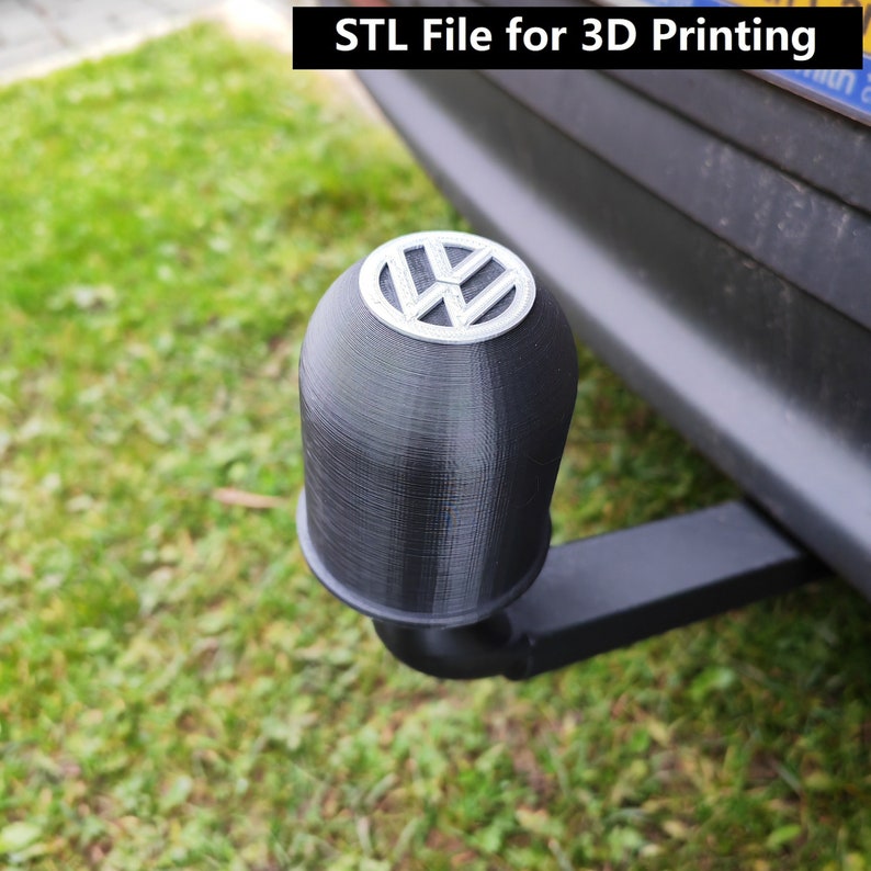 Volkswagen Hitch Tow Bar Ball Cover 3D Print STL File - Etsy