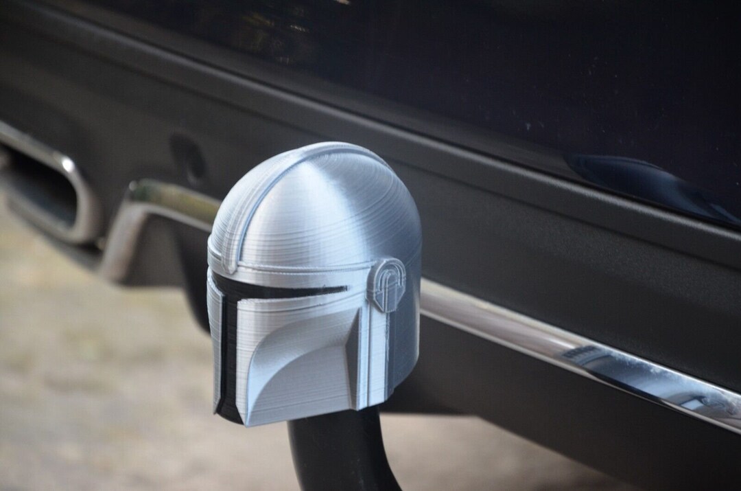Mandalorian Helmet Hitch Tow Ball Cover 3D Print STL File - Etsy