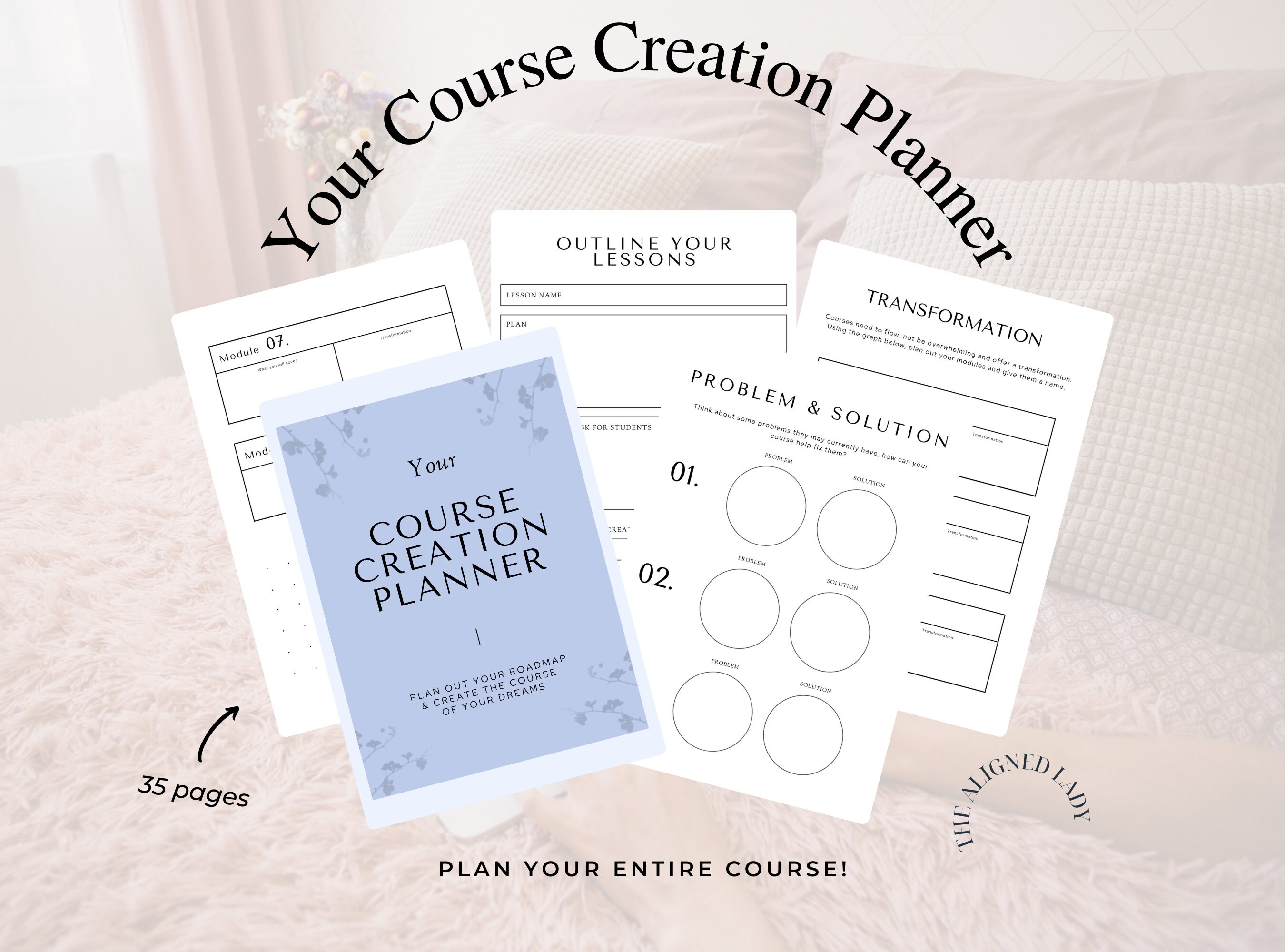 Course Creation Planner, Printable Course Planner, Course Creation ...