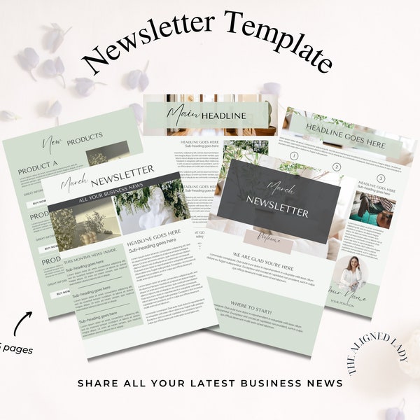 Newsletter Template - Etsy