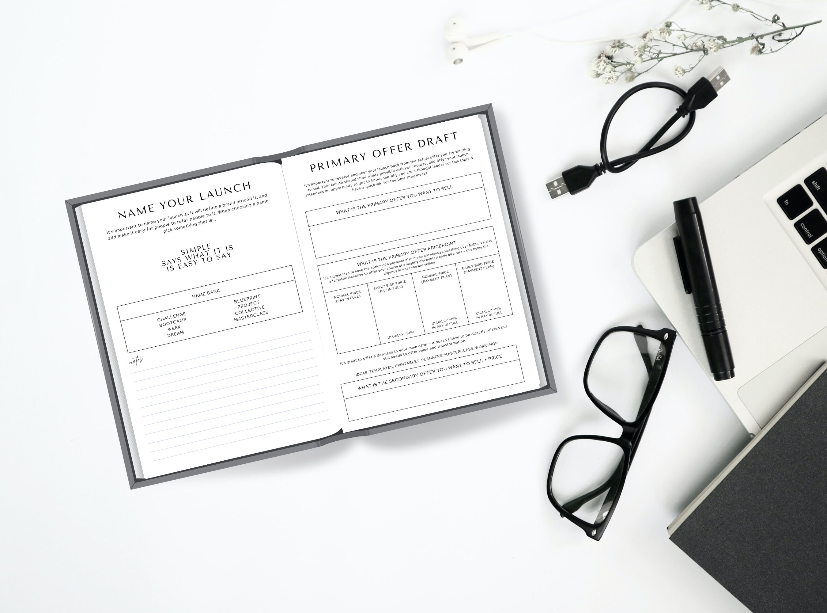 Course Launch Planner Printable Course Planner 50 Page - Etsy