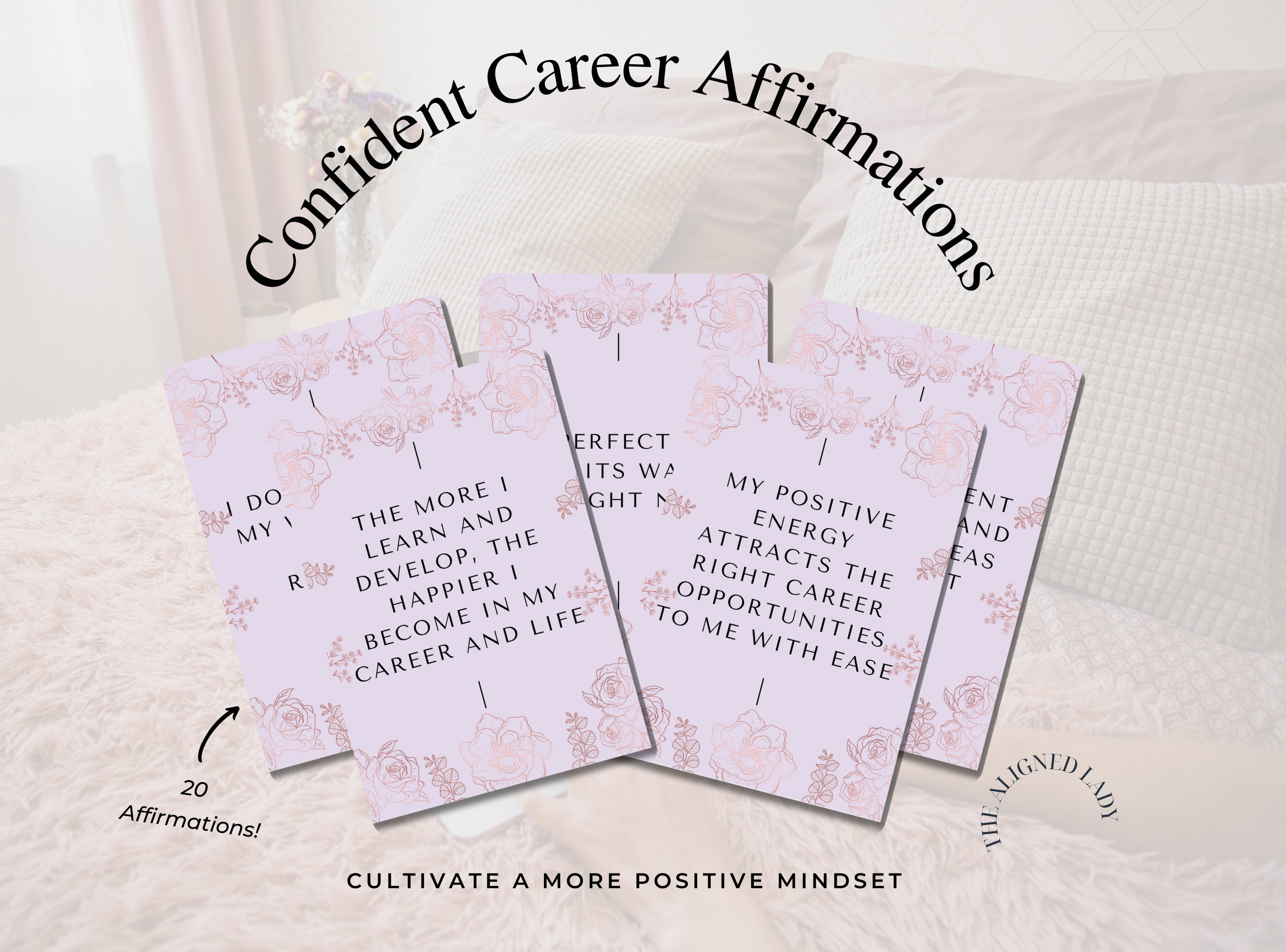 Career Affirmations Cards, Affirmations for Business Success, Printable ...