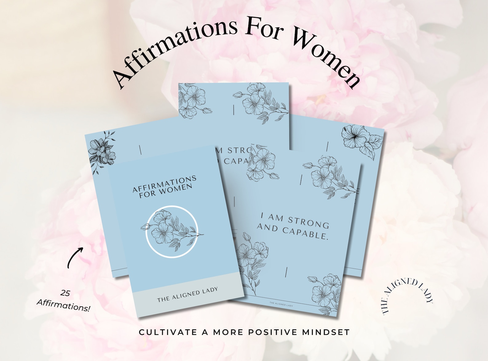 Affirmation Cards for Women Printable, Encouragement Cards, Positive ...